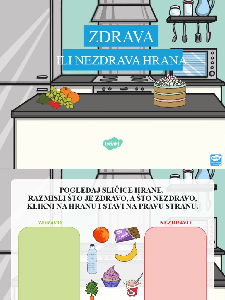 ZDRAVA I NEZDRAVA HRANA-sortiranje | PDF