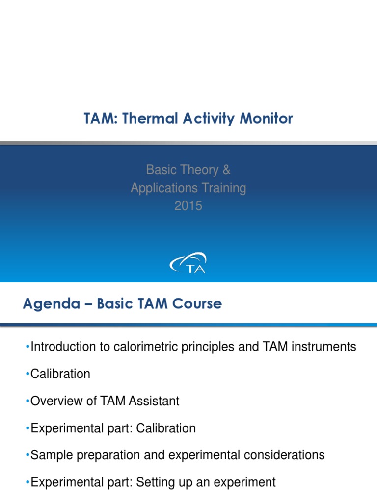 TAM BasicTheory Applications 2019 | PDF | Calorimetry | Differential ...