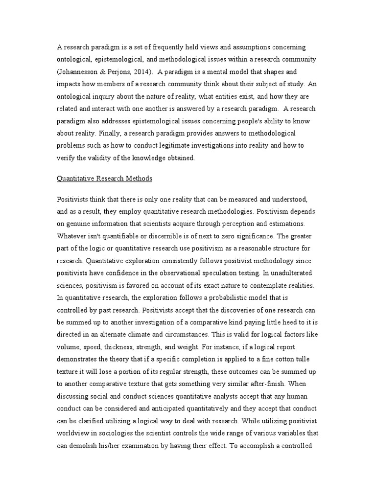 GSB5021 - Module 4 Assignment | PDF | Positivism | Quantitative Research