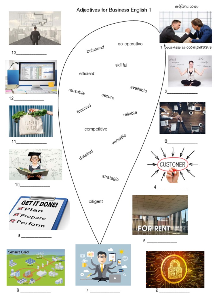 Adjectives For Business English 1: Co-Operative 13 | PDF