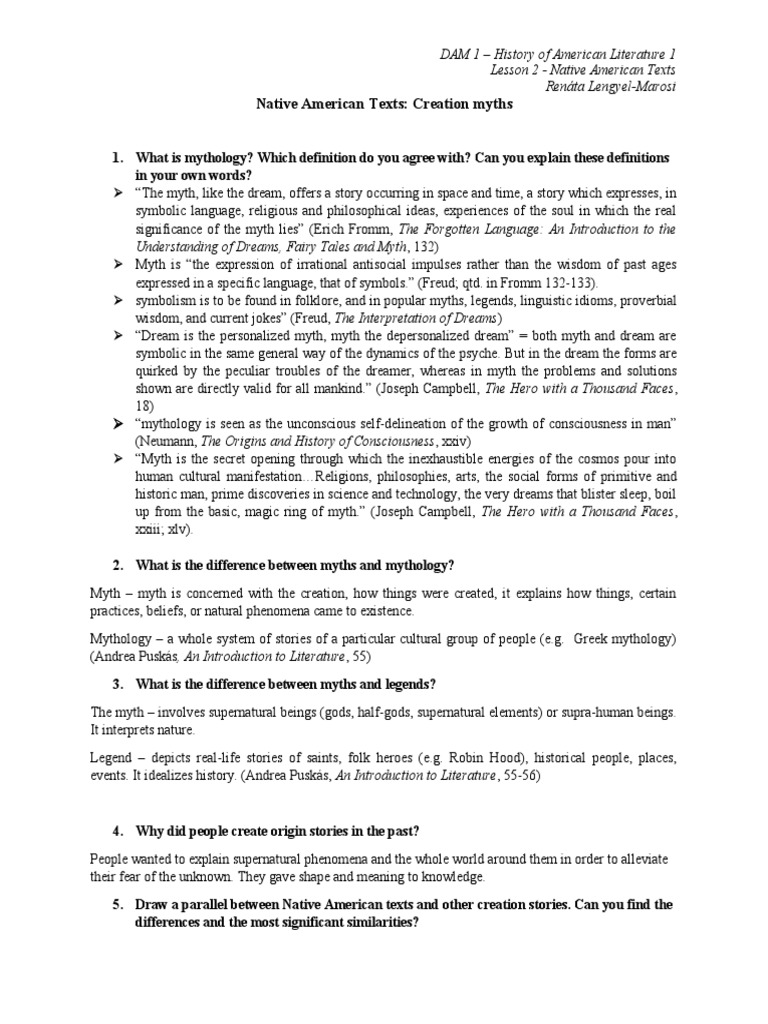 Native American Creation Myths: Exploring Origins Through Symbolism and ...