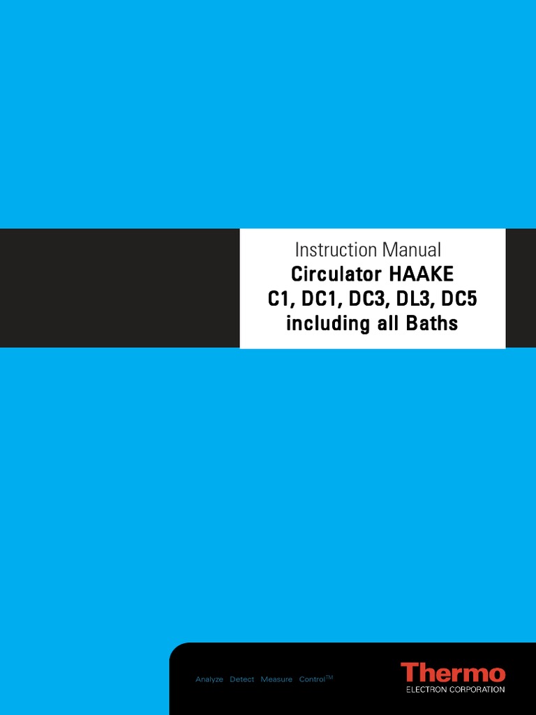 HAAKE Circulator Instruction Manual | PDF | Electromagnetic ...