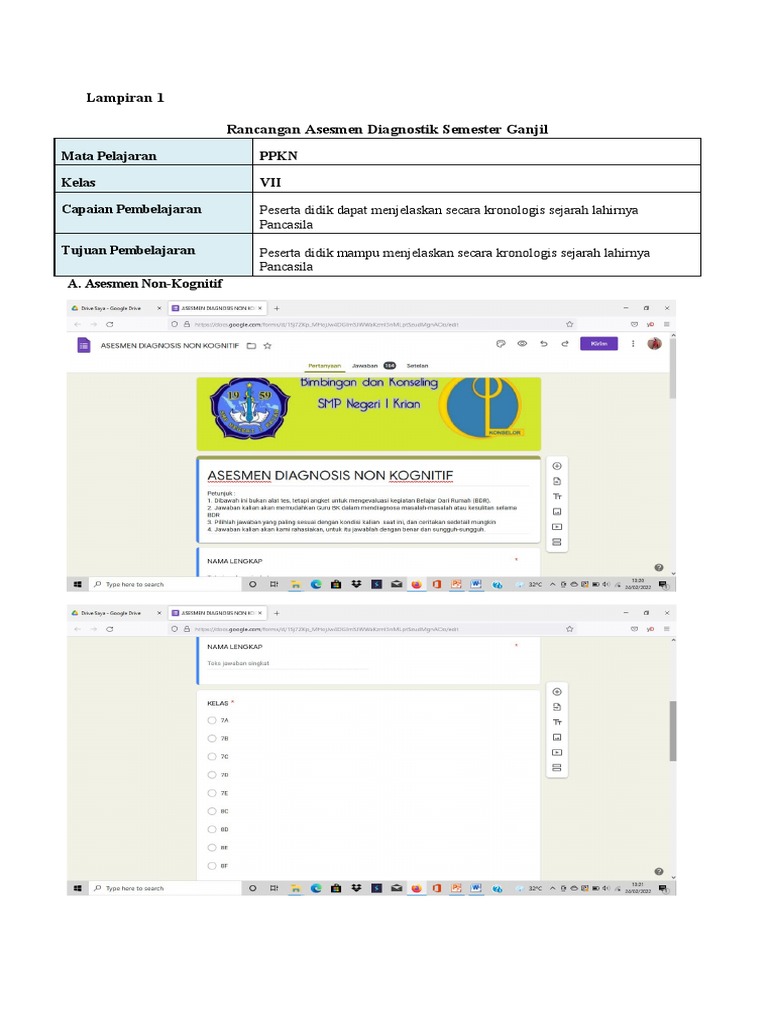 Asesmen PPKn Kelas VII | PDF