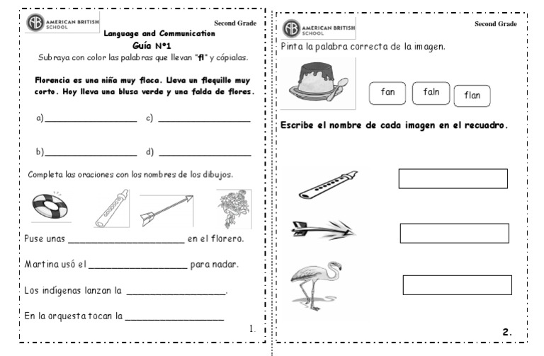 Grupo Consonántico FL | PDF