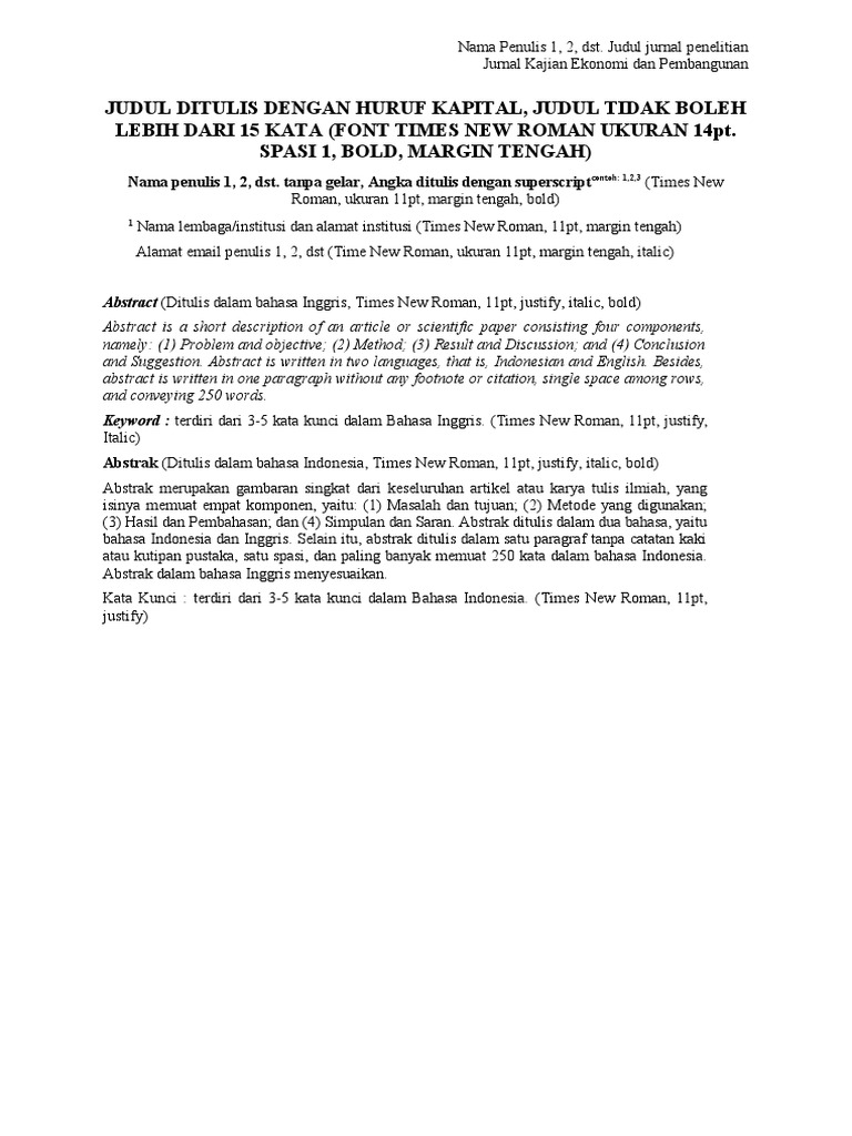 Template JKEP UNP | PDF