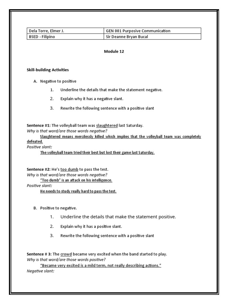 Communication Skills Module | PDF | Language Arts & Discipline ...