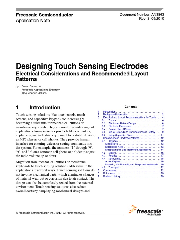 Designing Tuch Sensr | PDF | Capacitor | Touchscreen