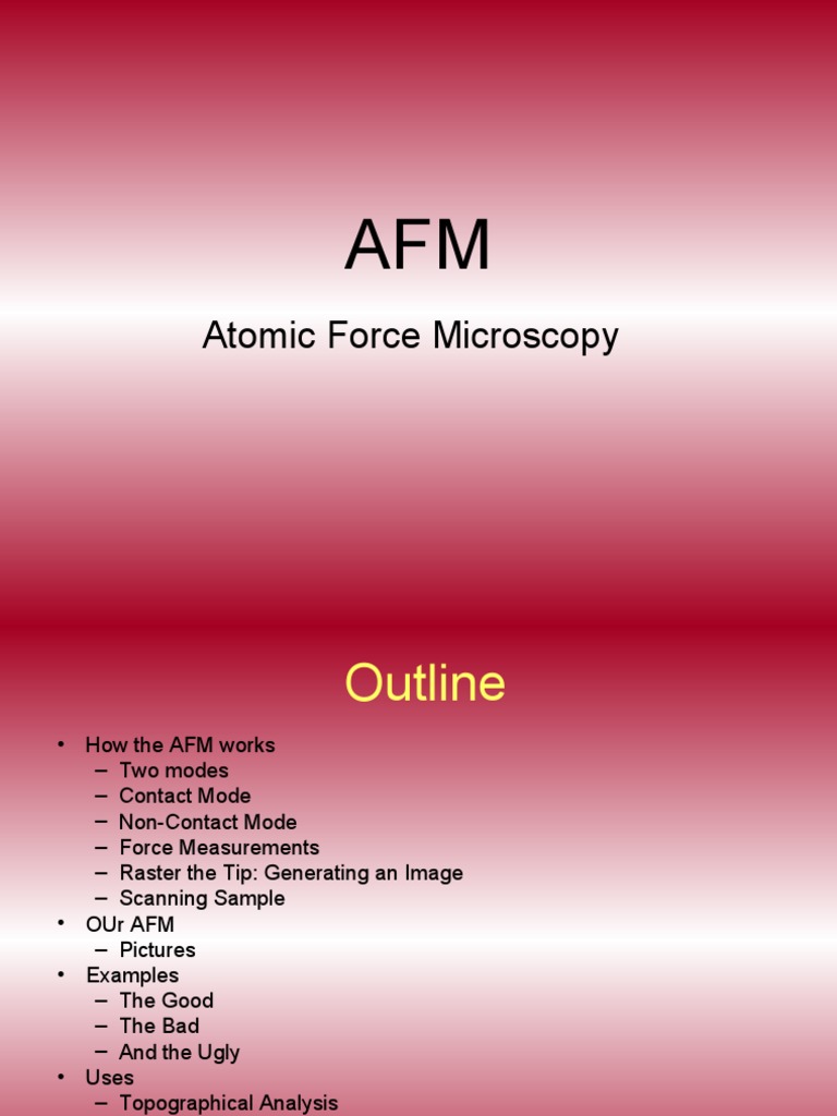 Atomic Force Micros | Download Free PDF | Atomic Force Microscopy | Microscope