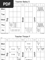 Grade 12 Timetable 2025 | PDF