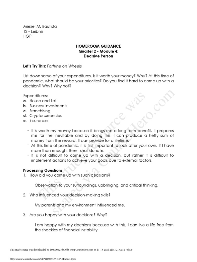 HGP Module 4 PDF | PDF