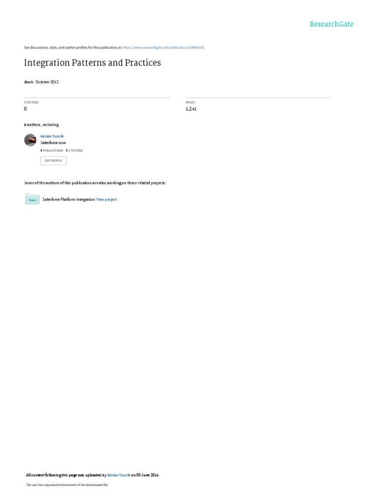 Integration Patterns and Practices | PDF | Hypertext Transfer Protocol ...