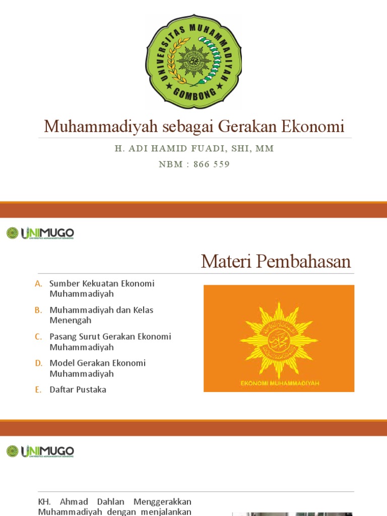 AIK 3 Bab 11 Muhammadiyah Sebagai Gerakan Ekonomi | PDF