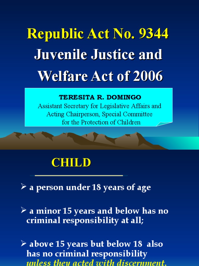 Implementing Juvenile Justice and Upholding Children's Rights: An ...