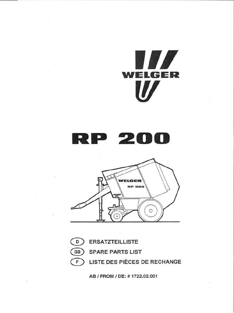 1722.99.20.02 RP 200 | PDF