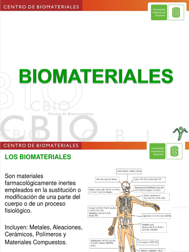 Biomateriales en Implantología Dental | PDF | Implante dental | Tornillo