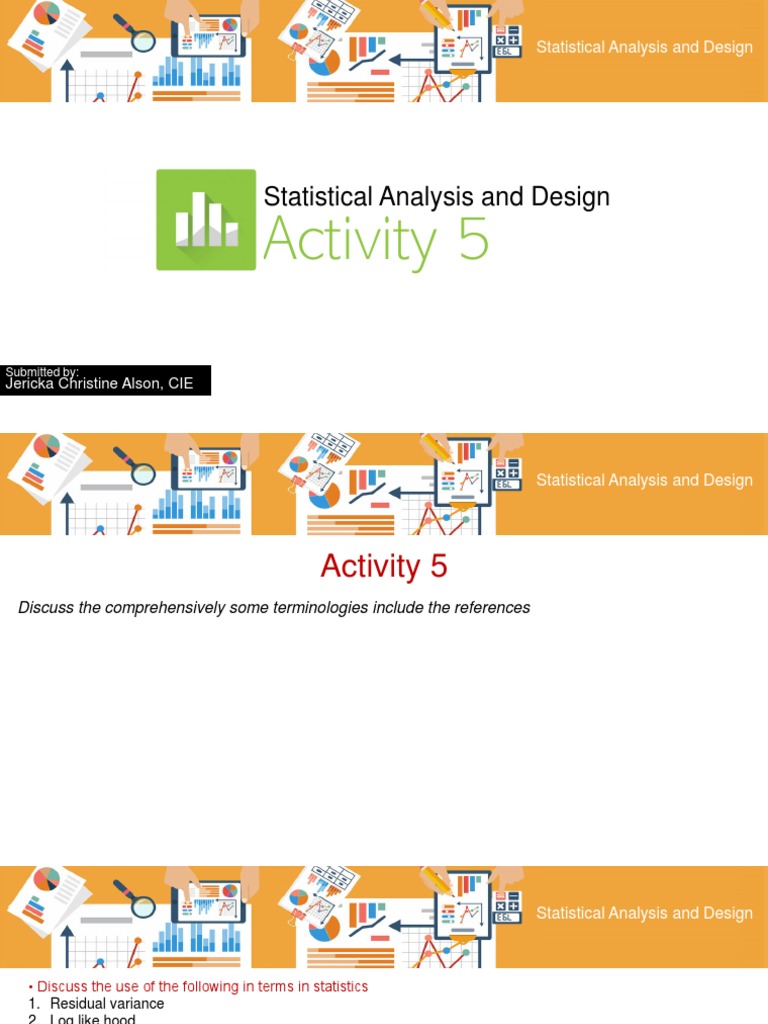 Activity 5 - Statistical Analysis and Design - Regression - Correlation ...