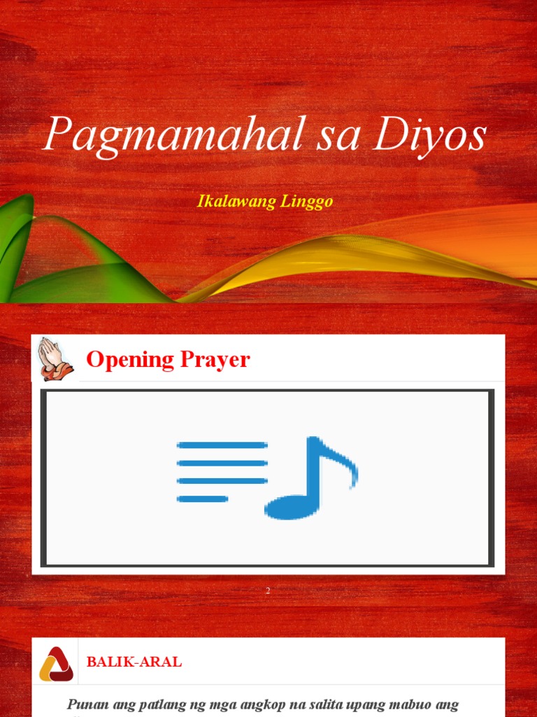 Pagmamahal Sa Diyos | PDF