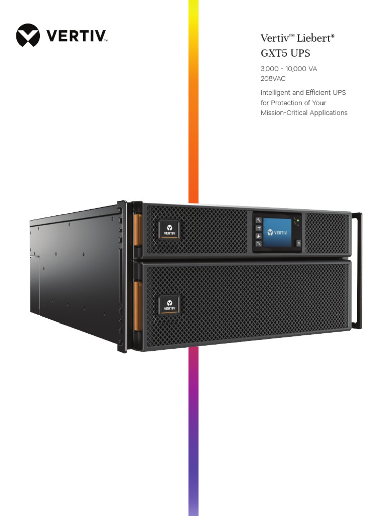 Liebert Gxt5 3000 10000kva Brochure SL 70505 | PDF | Alternating ...
