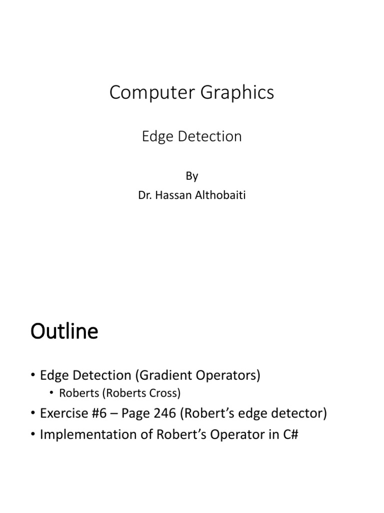 Computer Graphics - CH - 02 - Part - 02 | PDF | Computer Vision | Multidimensional Signal Processing