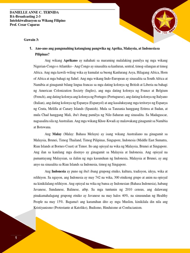 Gawain 3 - Ternida, Danielle Anne C | PDF