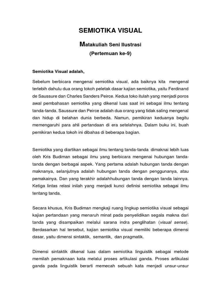 Semiotika Visual | PDF