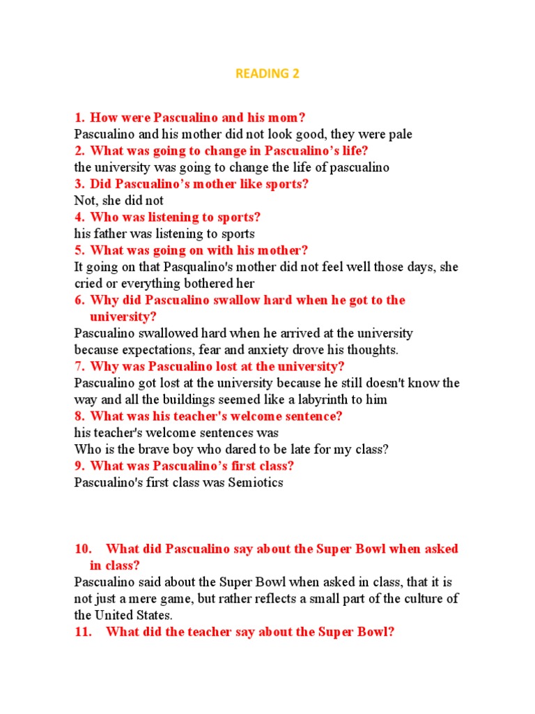 Reading Comprehension Unit 2 Level 4 | PDF | Tom Brady | New England ...