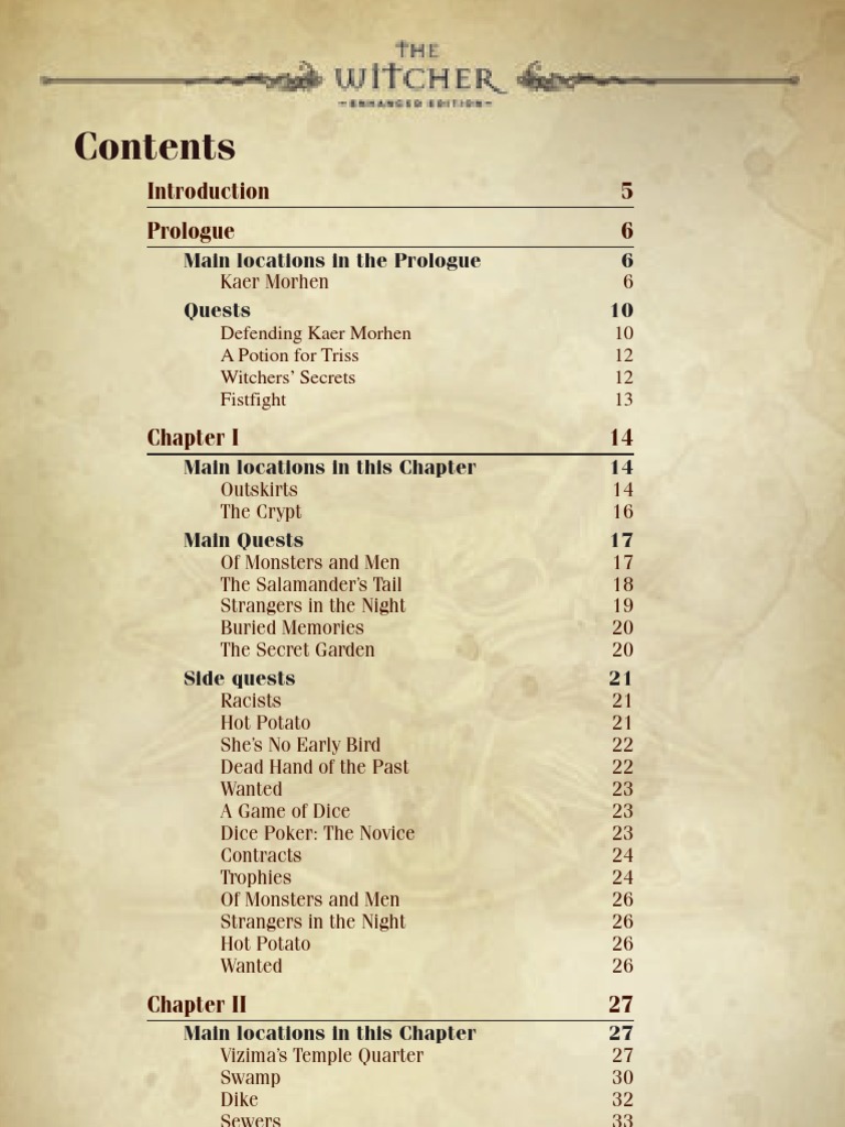 The Witcher EE Guide | PDF