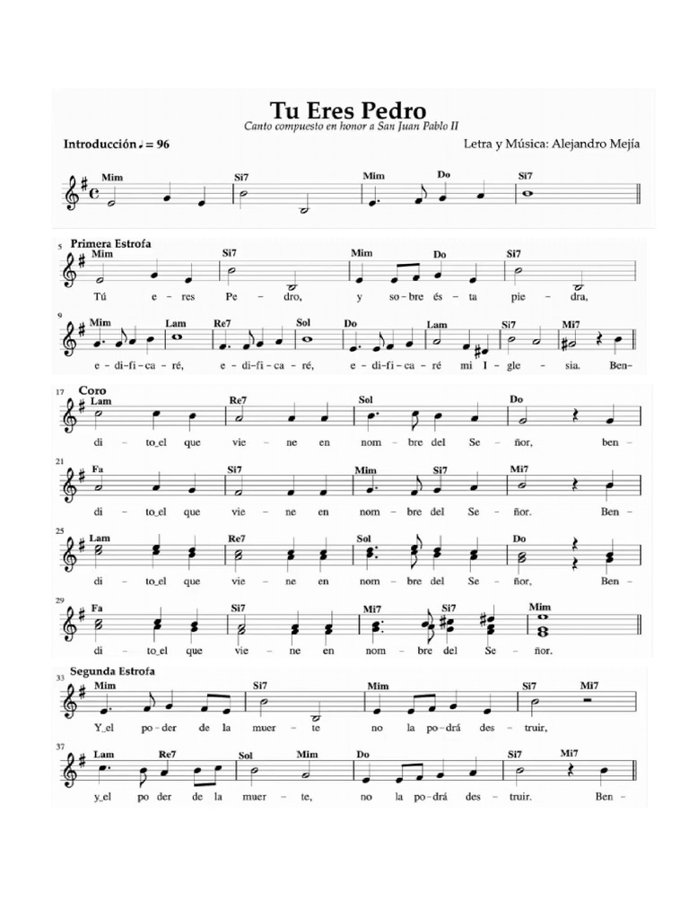 Tu Eres Pedro | PDF