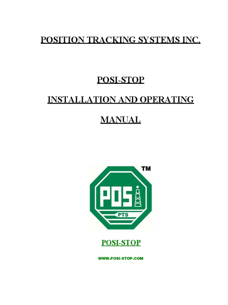 Posi-Stop Manual | PDF | Fuse (Electrical) | Zoom Lens