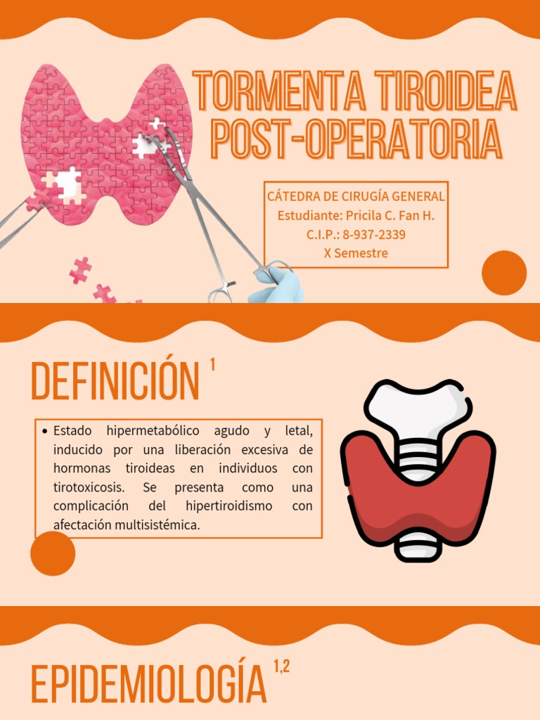 Tormenta Tiroidea PO | PDF | Medicina CLINICA | Ciencias de la Salud