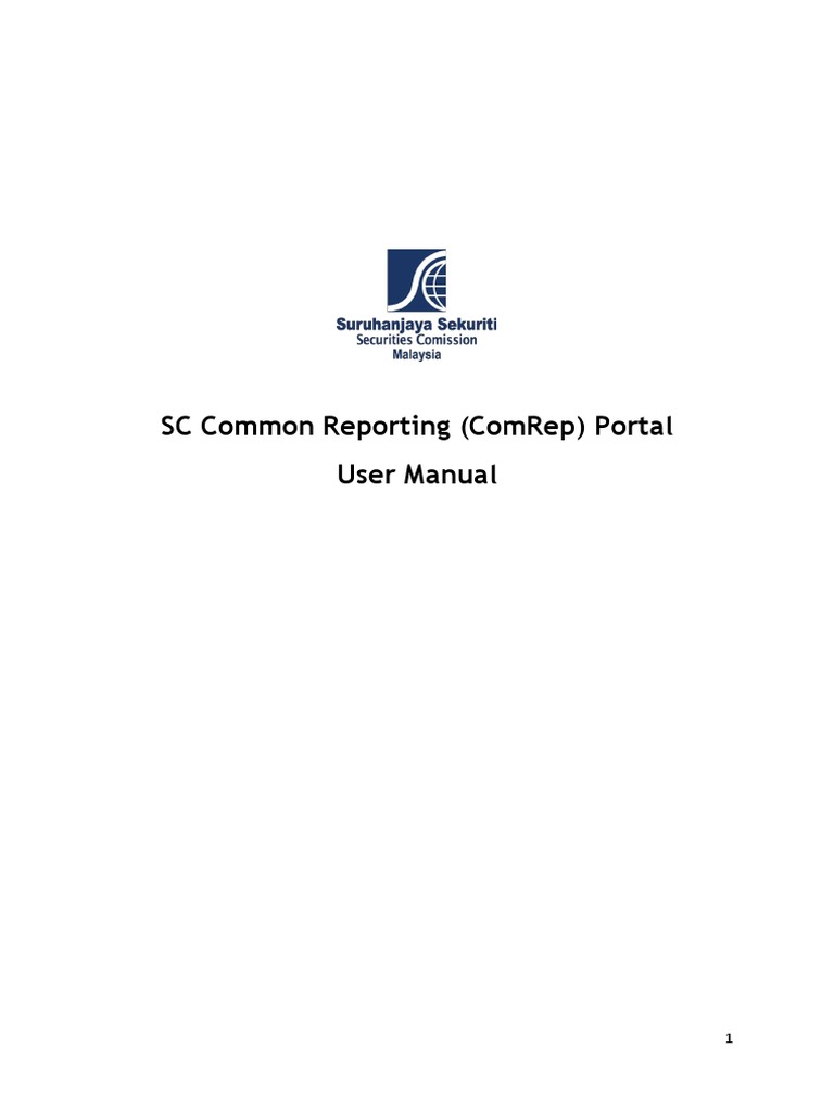 SC ComRep Portal User Manual | PDF | Password | Information Technology ...