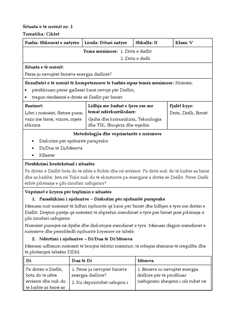Dituri Natyre 5 Ditare Mediaprint | PDF