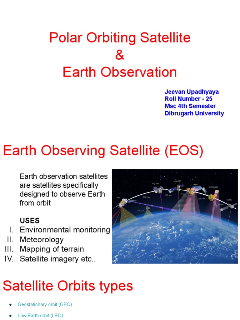 Polar Orbiting Satellite & Earth Observation | PDF | Satellite | Solar ...