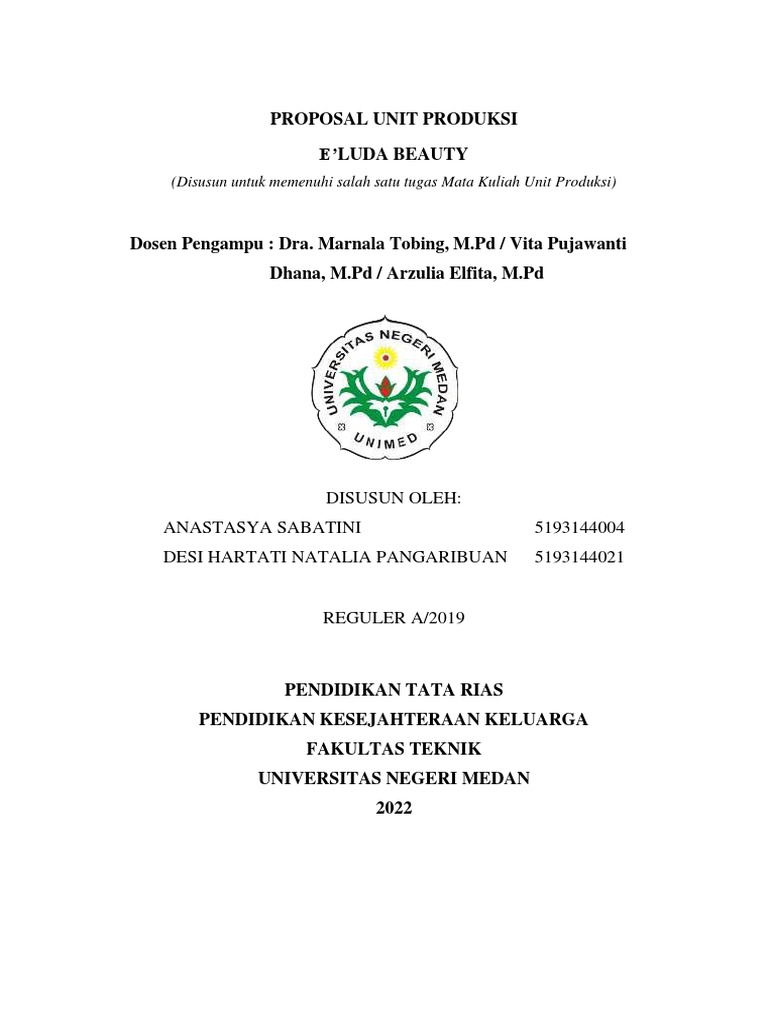 Proposal Unit Produksi | PDF | Bisnis