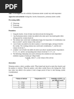 Solubility and Temperature: Answer Key | PDF | Science & Mathematics