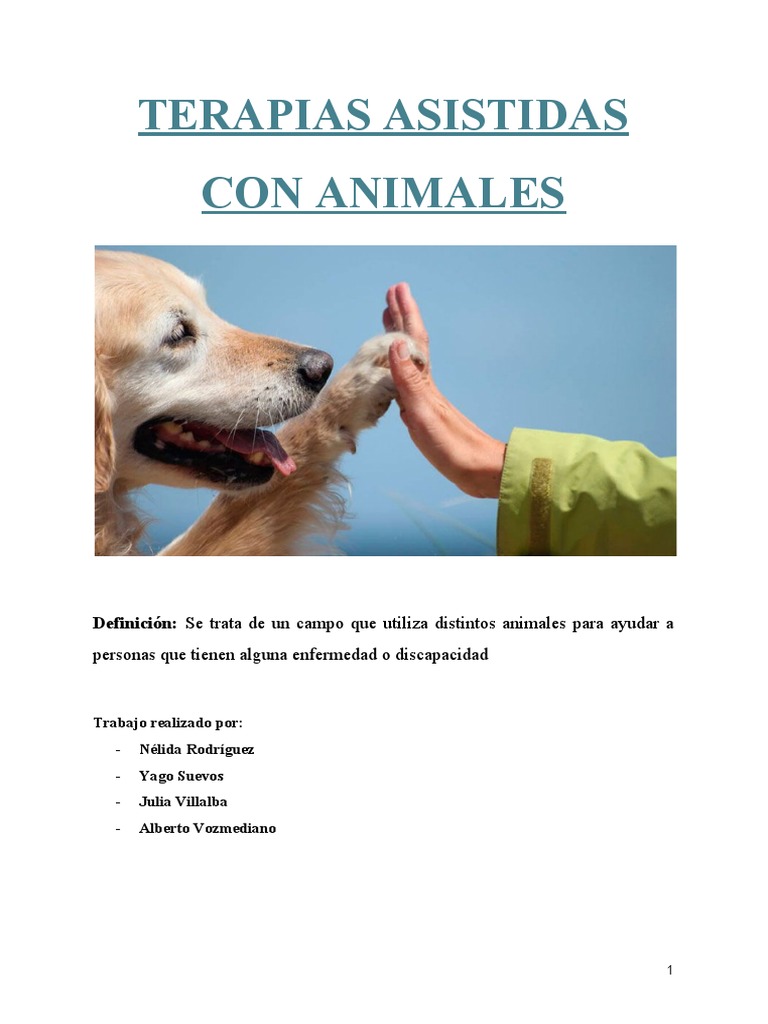 Terapia Asistida con Animales y Autismo | PDF | Trastorno mental ...