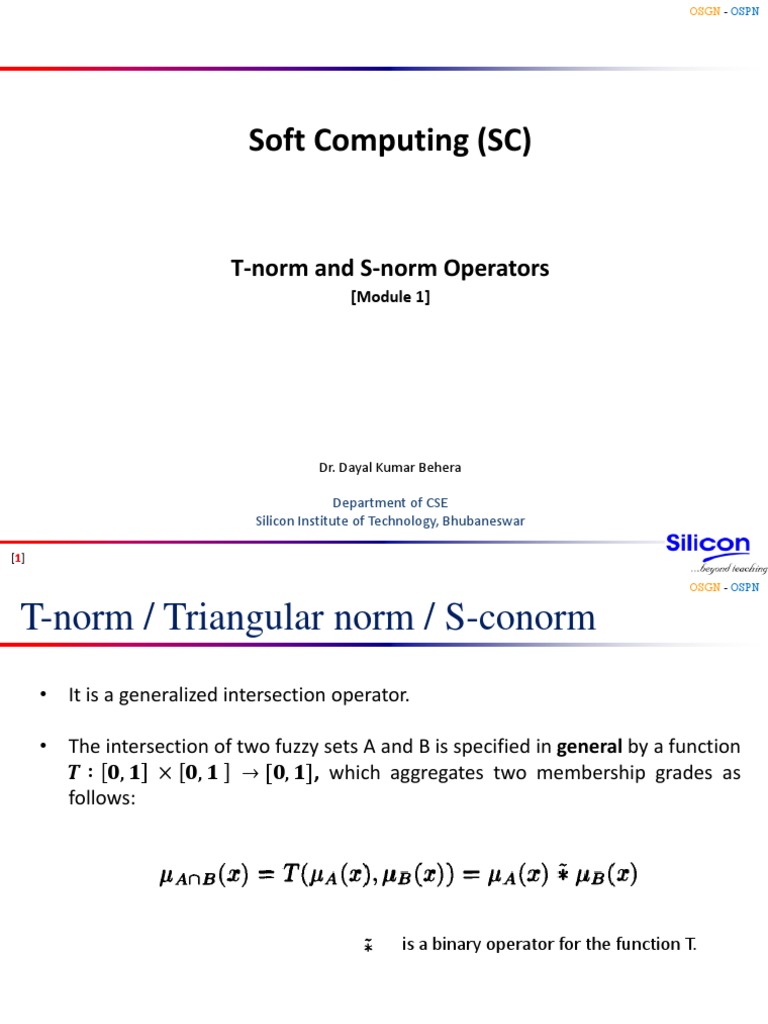 Fuzzy TNorm and SNorm | PDF | Applied Mathematics | Analysis