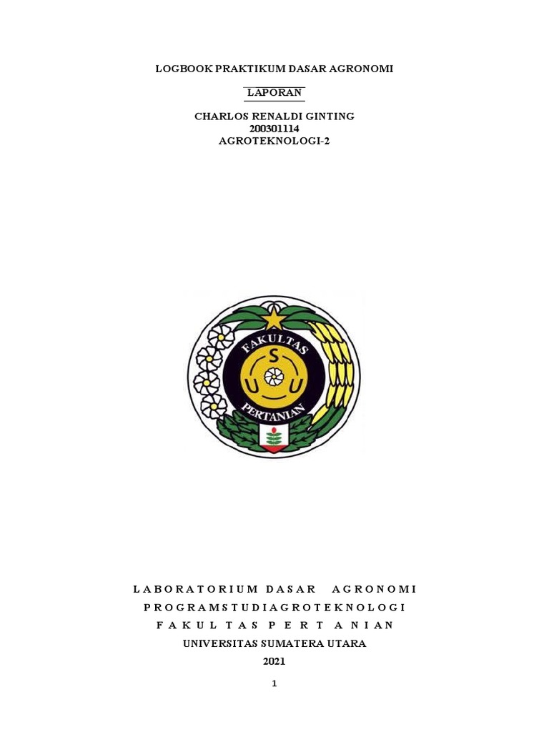 Logbook Praktikum Dasar Agronomi | PDF