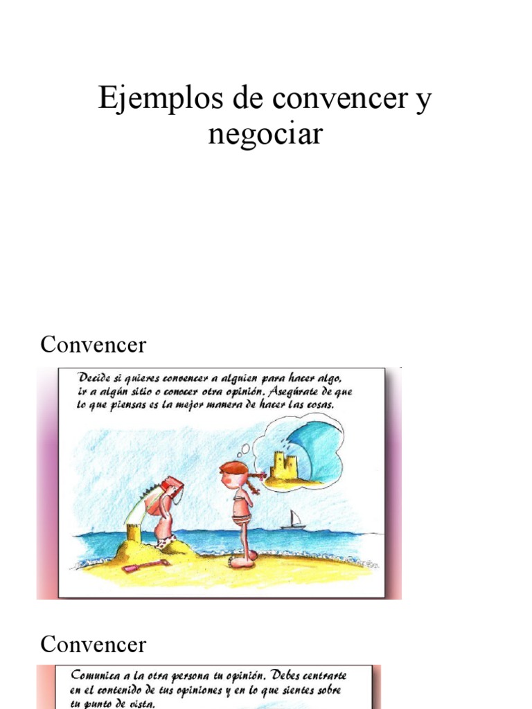 Ejemplos de Convencer y Negociar | PDF | Negocios | Relaciones ...