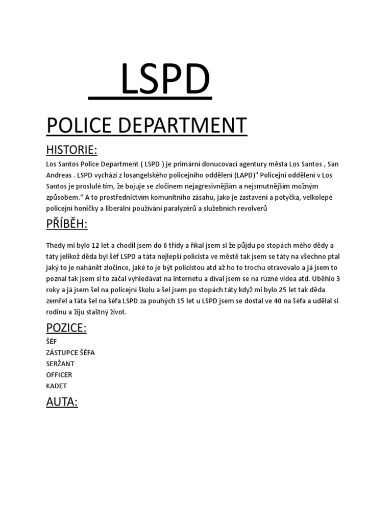 LSPD | PDF