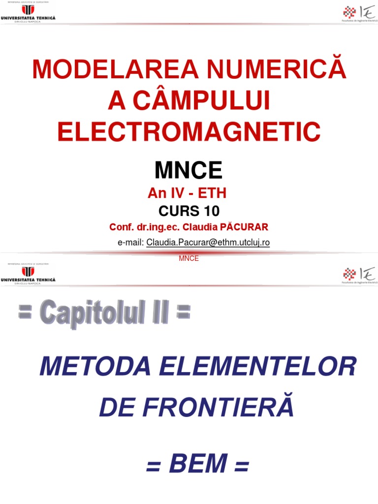Curs 10 - MNCE - ETH | PDF