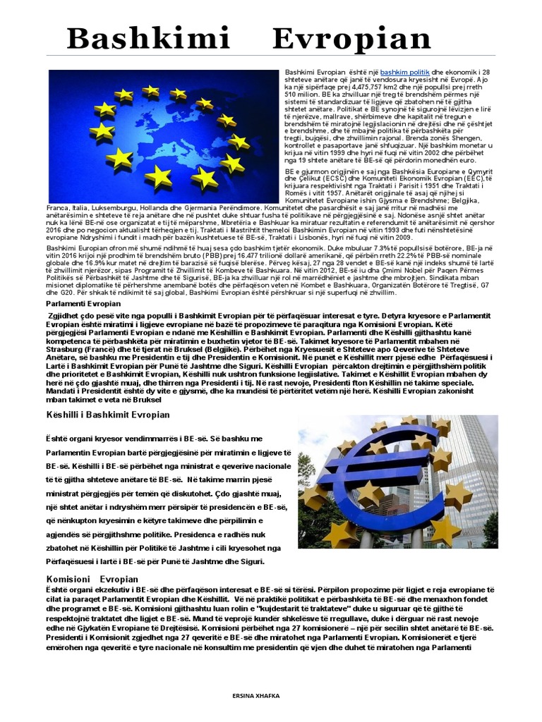 Bashkimi Evropian | PDF