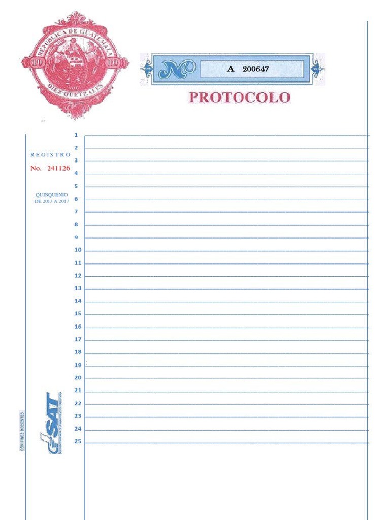 Papel Protocolo para Imprimir | PDF