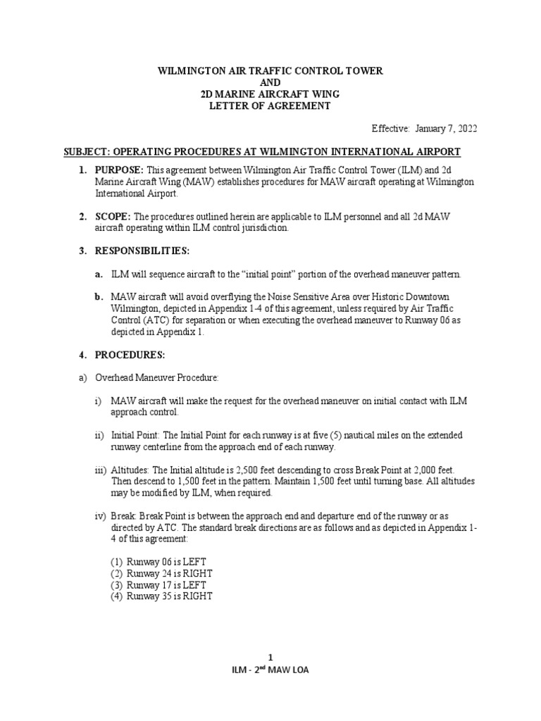 Ilm - 2d Maw Loa Final Signed | PDF | Air Traffic Control | Aerospace ...