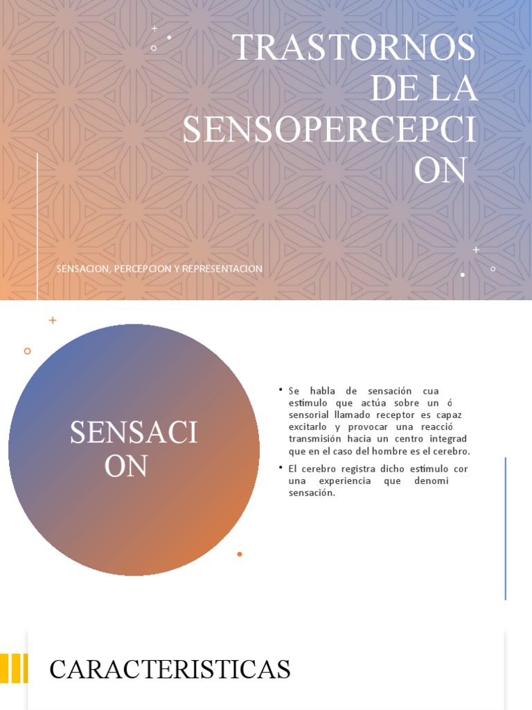 Trastornos de La Sensopercepcion | PDF | Percepción | Cerebro