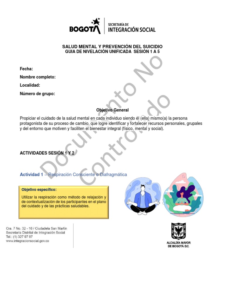 Salud Mental y Prevención Del Suicidio Guia General | PDF | Las ...