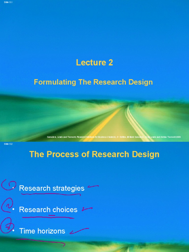Lecture - 2 - Formulating The Research Design | PDF | Experiment ...