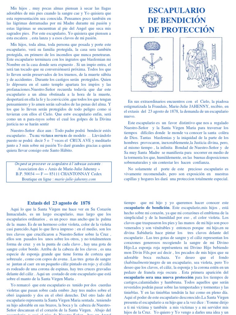 Escapulario de Bendición y de Protecion | PDF | María, madre de Jesús