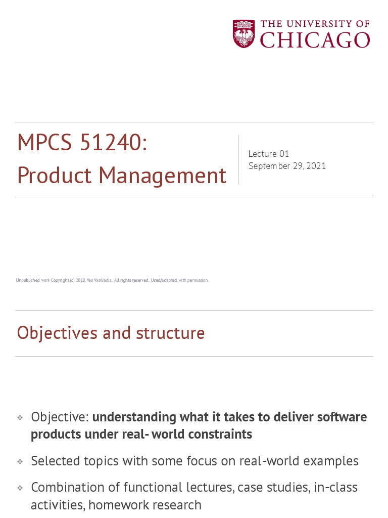 MPCS 51240: Product Management: September 29, 2021 | PDF | Application ...