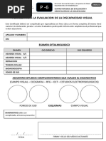 Planilla para Examen Oftalmologico | PDF